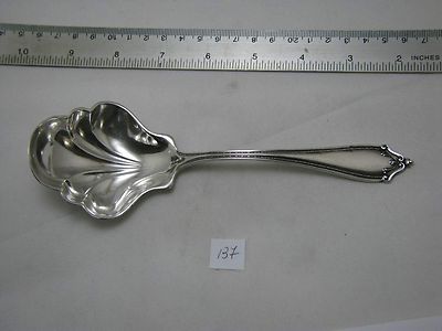 ANTIQUE STERLING SILVER SUGAR SHELL SPOON BY BAKER MANCHESTER ...