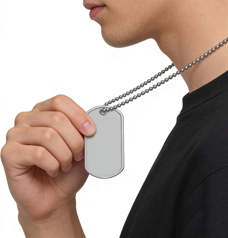 Orgrimmar 100 PCS Stainless Steel Dog Tags – Blank, Military Spec with ...