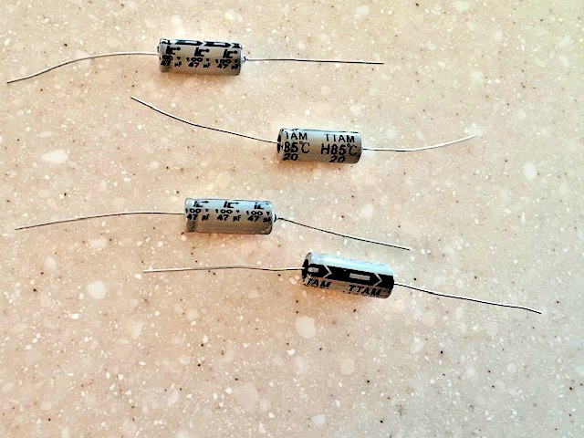 13pc 47uf 100V Illinois TTAM Axial Capacitor Aluminum Electrolytic | eBay