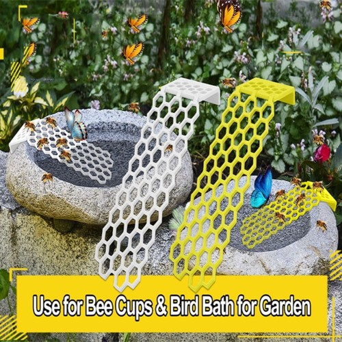 Yellow Bee Water Catcher Cups Plastic Butterfly Water Stations for ...