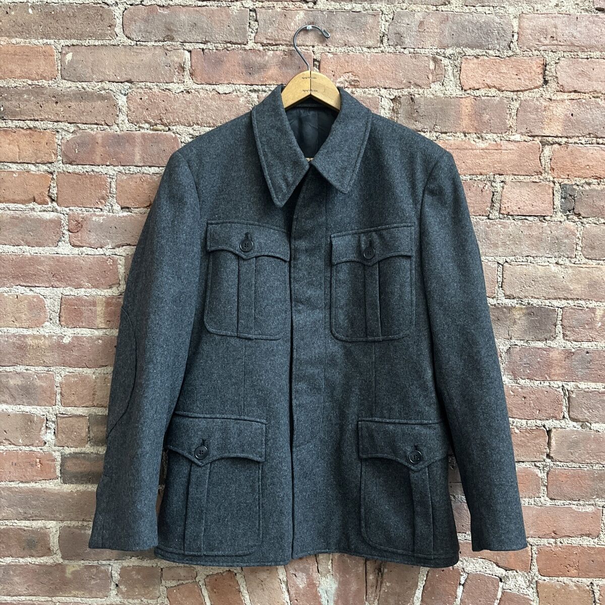Vintage Bund ZB W. German Civil Defense Military Jacket, Sz Vintage Bund ZB W. German Civil Defense Military Jacket, Sz
