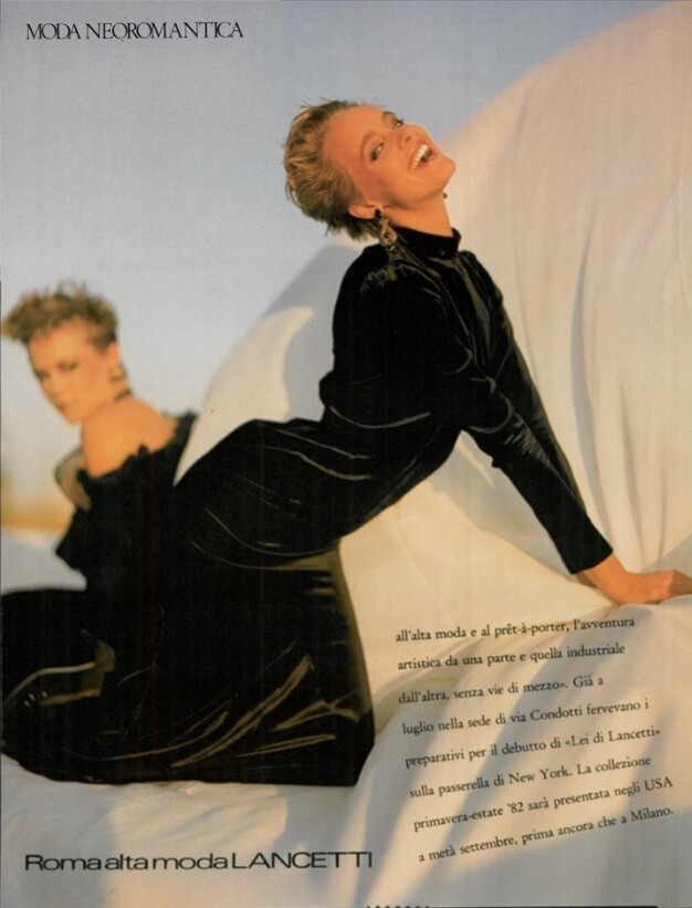 VOGUE ITALIA 1981 CAROL ALT ROSEMARY MACGROTHA JOAN SEVERANCE MARCIE ...