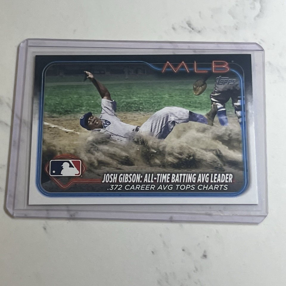 2024 Topps Update #US191 Josh Gibson All Time Batting Avg Leader | eBay