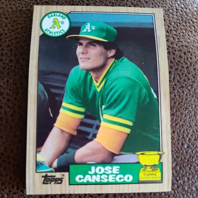 Jose Canseco 1987 Topps #620 Oakland Athletics card error | eBay