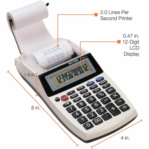 Palm/Desktop One-Color Printing Calculator, 12-Digit LCD, Black | eBay