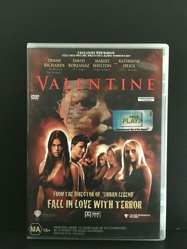 Valentine - DVD PAL Region 4 Denise Richards David Boreanaz Katherine ...
