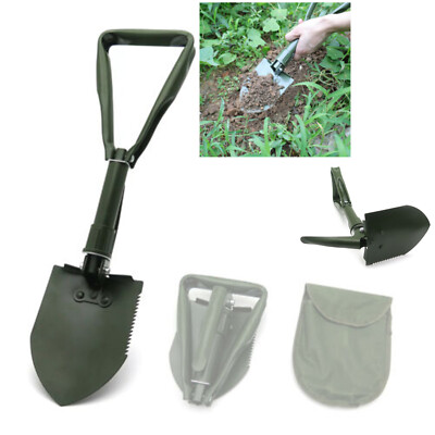 Camping Mini Entrenching Spade Tri-Fold Military Shovel Survival ...