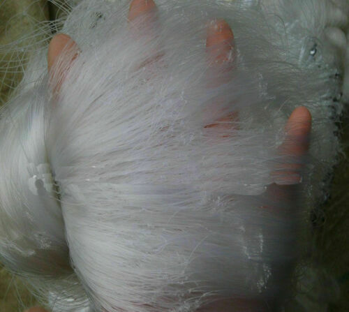 80M x 2M Clear Fishing Fish Trap Monofilament Gill Net Nylon Silk Nets ...