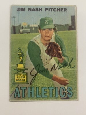1967 Topps Venezuelan Jim Nash Kansas City Athletics Rare E536 | eBay