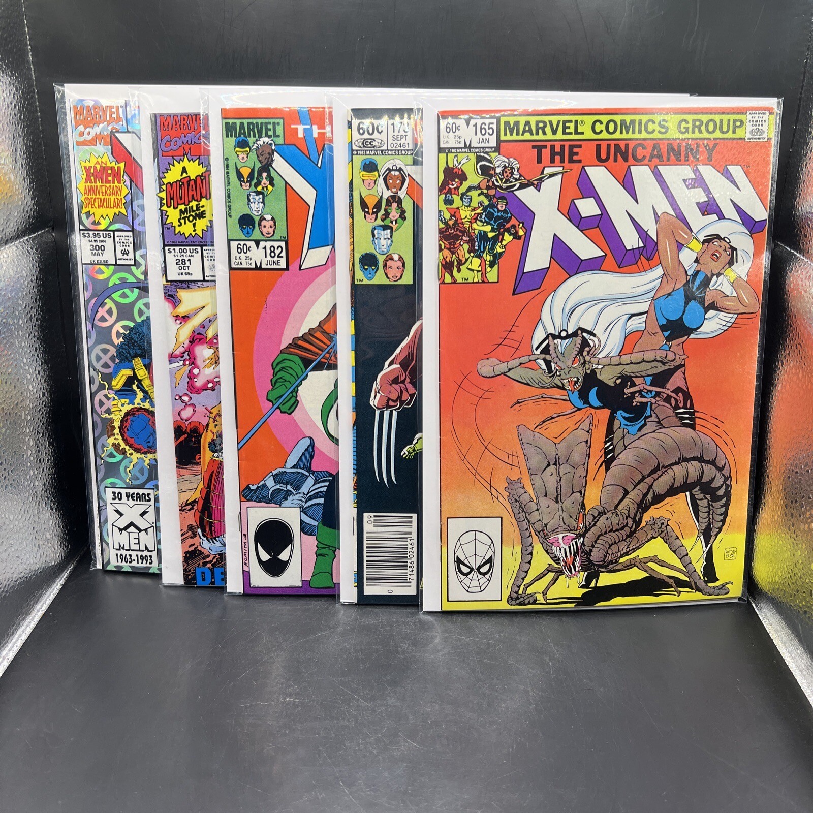 Lot Of 5 - Uncanny X-Men #165 173 182 281 & 300. Marvel Comics. (A39 ...