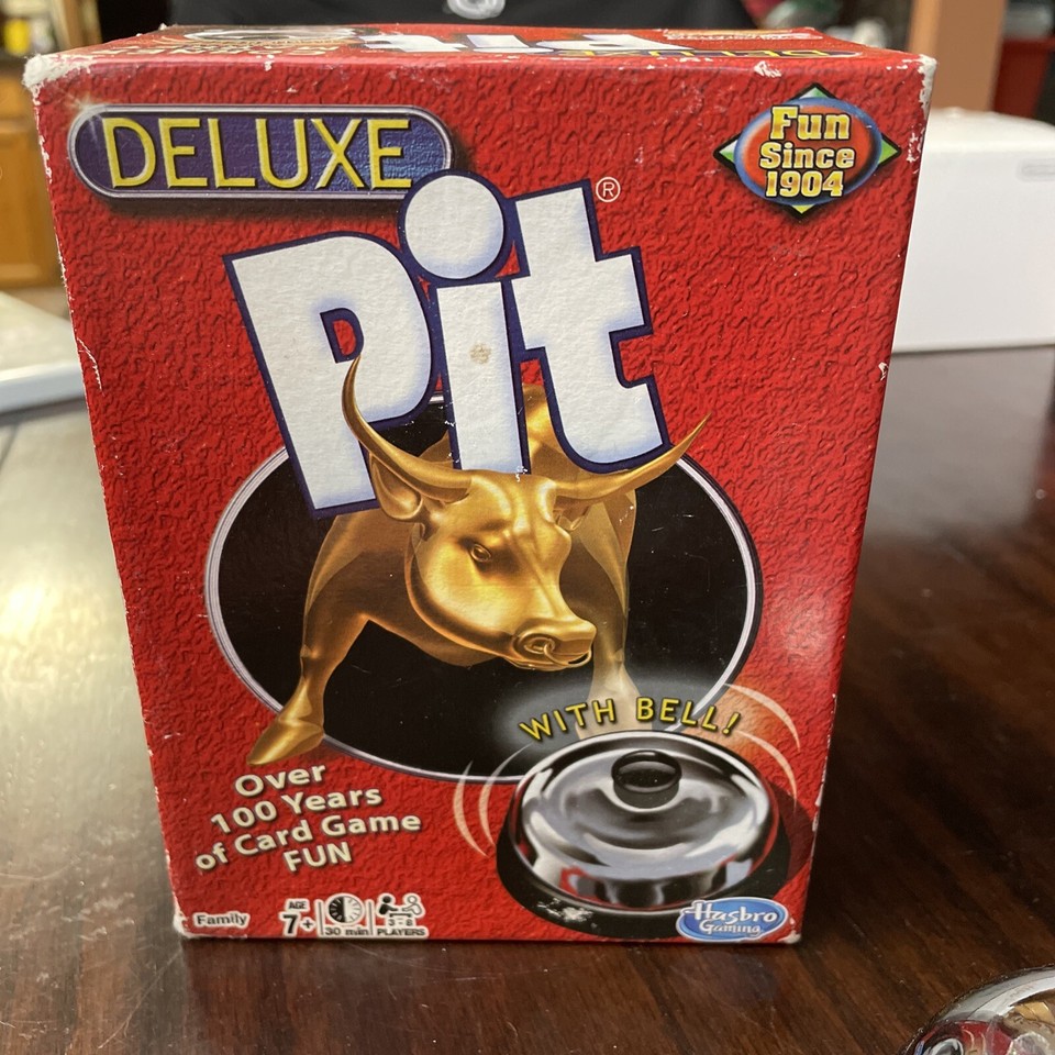 Deluxe Pit Card Game w/Bell. Ages 7+ Hasbro 3-8 Players Only 30mins EUC ...