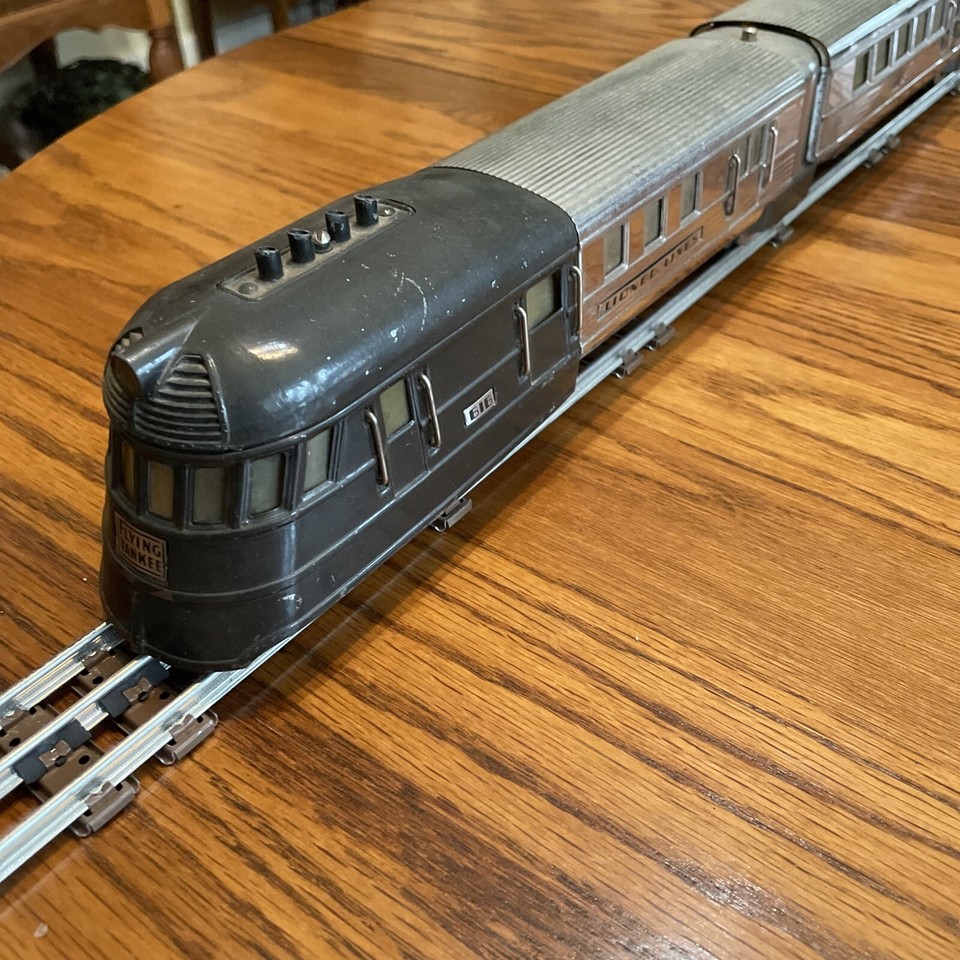 Lionel FLYING YANKEE Metal Train Set 616-617-617-618 O Gauge Tested | eBay