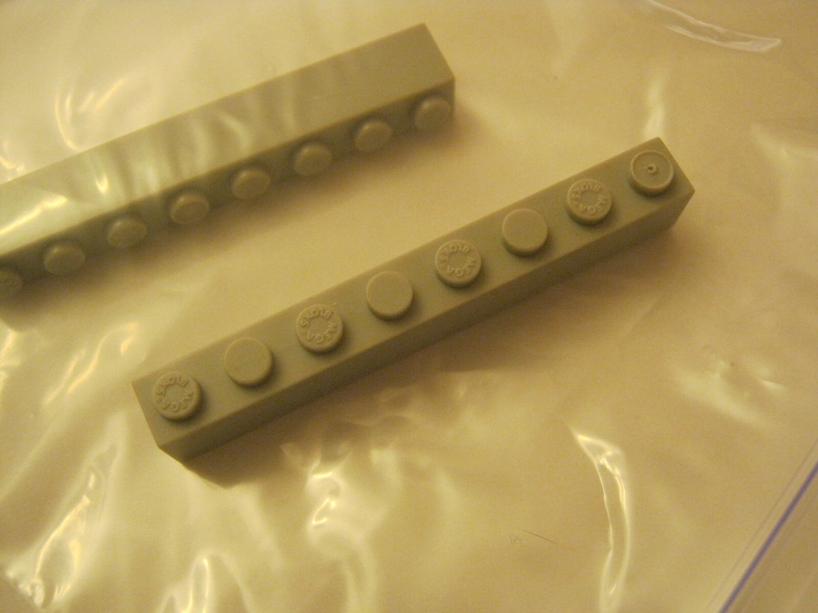 Mega Bloks Halo Lot Of 2 Light Gray 1x8 Bricks (021-7) | eBay