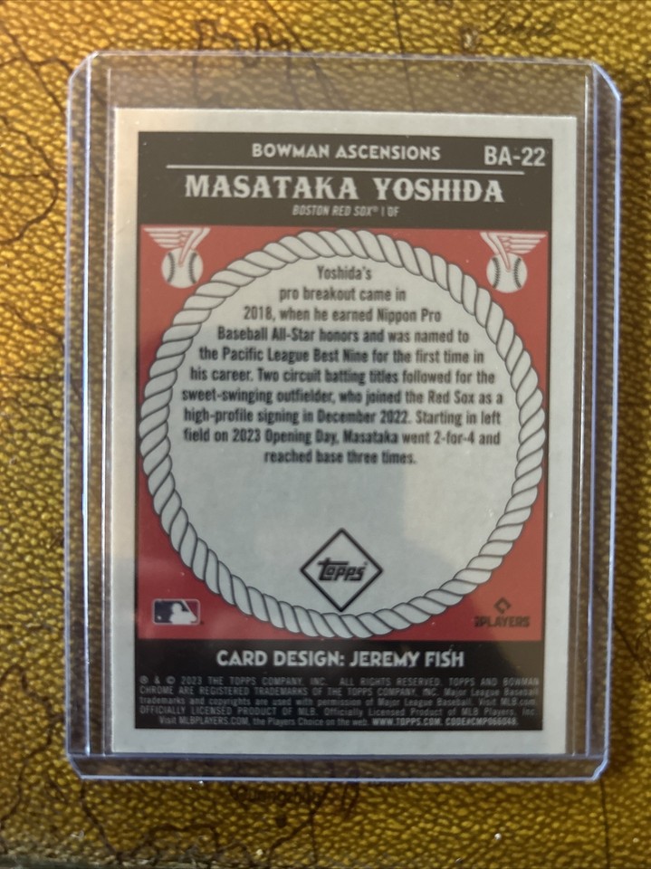 Masataka Yoshida 2023 Bowman Chrome Ascensions RC #BA-22 RC | eBay