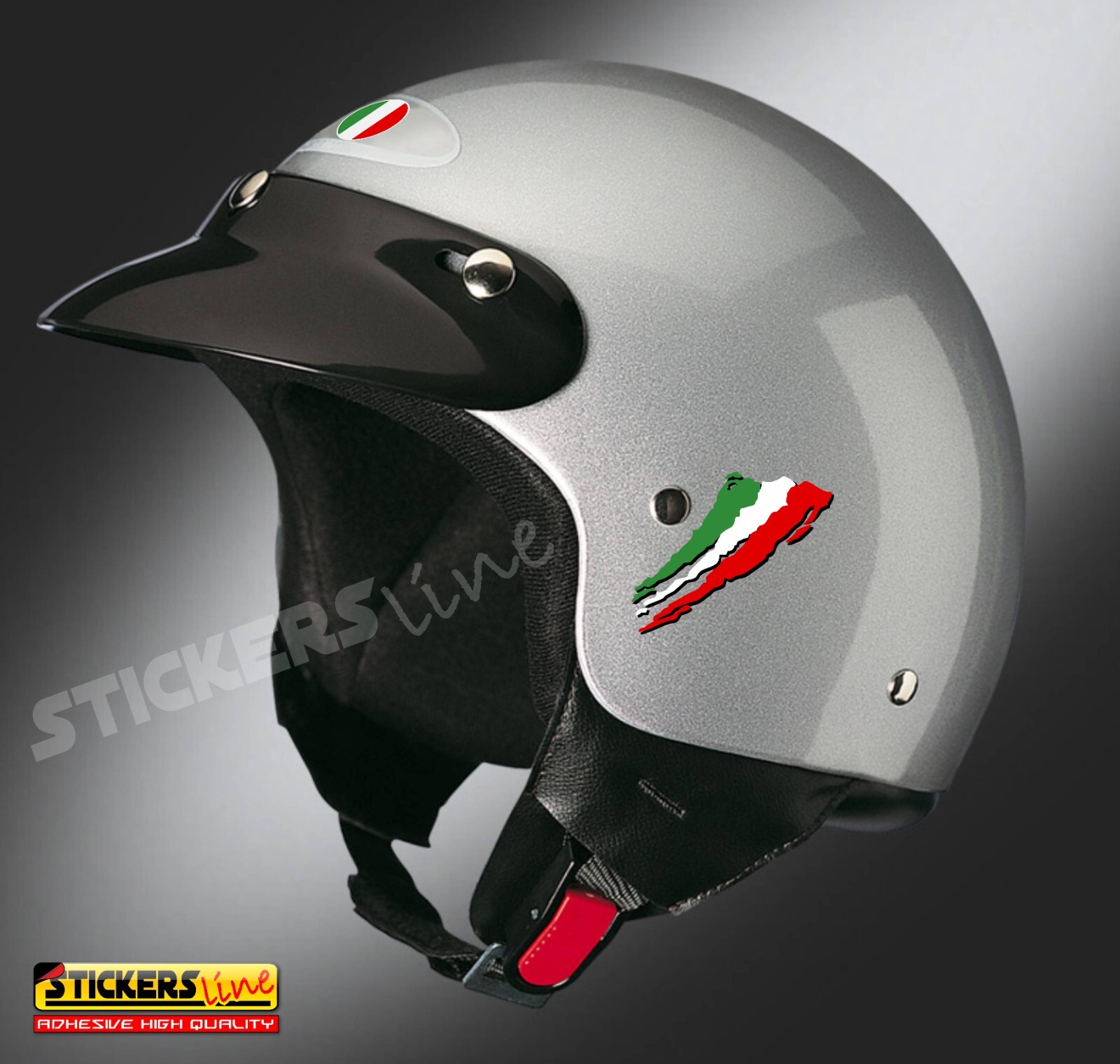 Kit Stickers Italian Tricolour Flag Italian Car Motorbike Boat Helmet ...