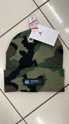 Nike Jordan UNC North Carolina Tar Heels Camouflage Camo Knit Beanie ...