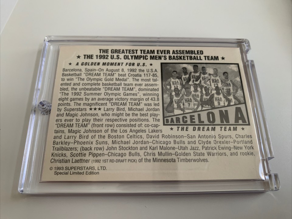 1993 Superstars Gold Medal Dream Team Olympic Michael Jordan Larry Bird ...