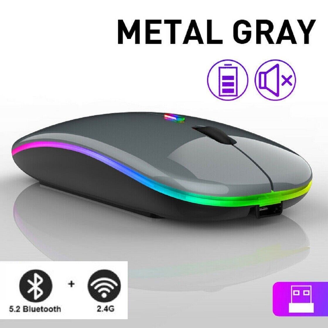 PC Maus Kabellos Wireless Mouse Bluetooth USB Computer Notebook Laptop ...