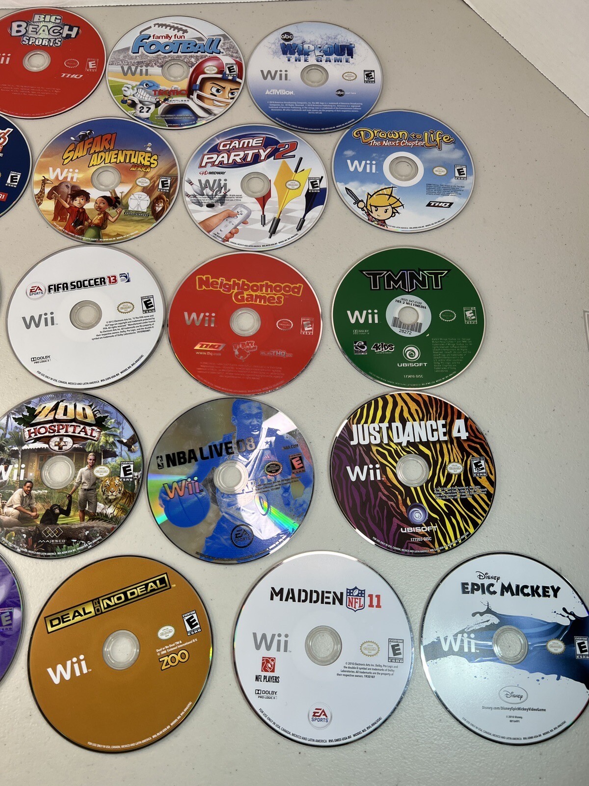 Lot Of 23 Nintendo Wii Games - Discs Only - Untested - Authentic | eBay