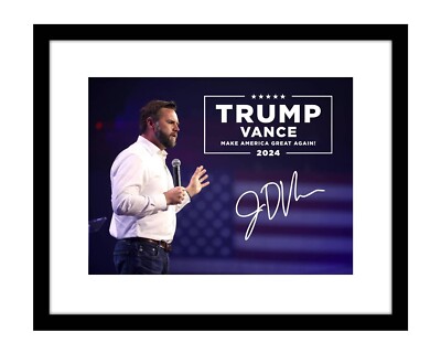 JD Vance 8x10 Signed print Trump campaign Make America Great Again MAGA ...