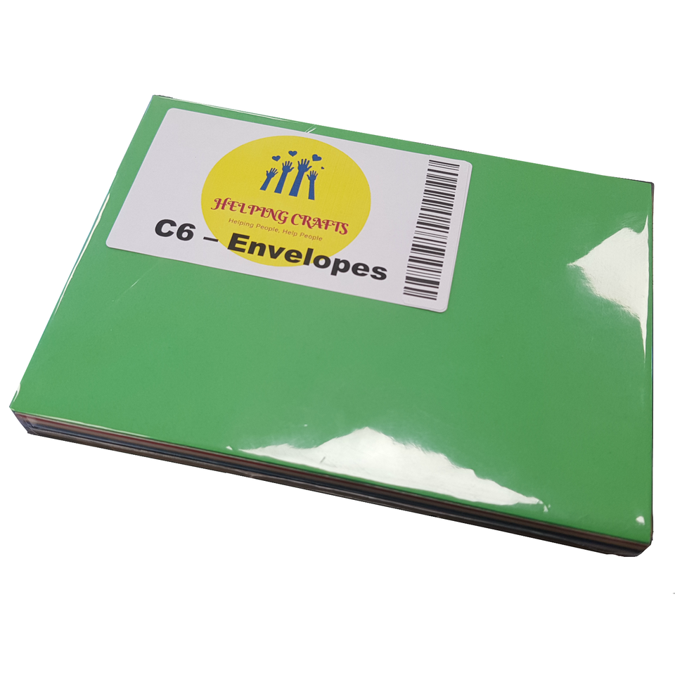 C6 (114x162 4x6") Coloured Envelopes for Crafts Greeting Cards Party ...