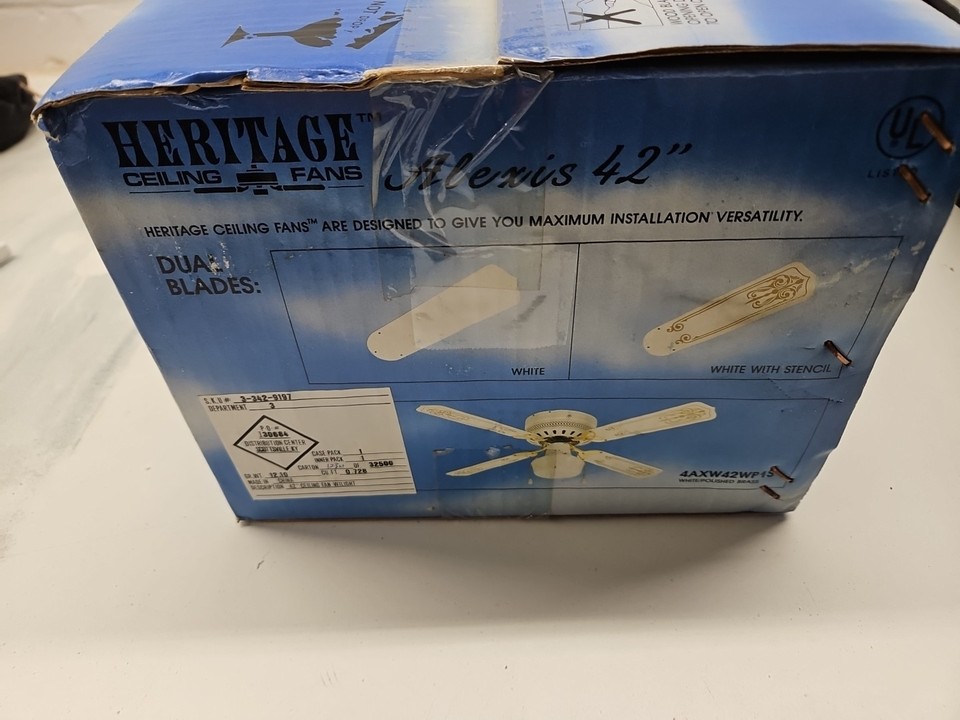 Brand New Vintage Heritage Ceoling Fans Alexis 42" | eBay