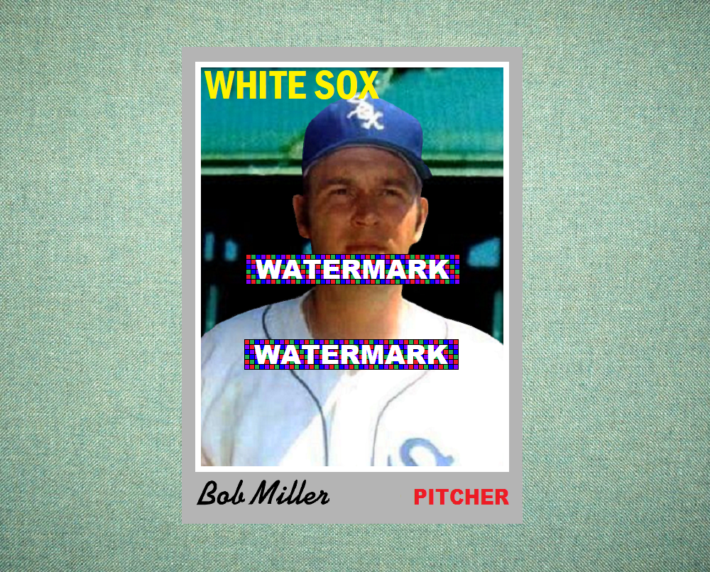 Bob Miller Chicago White Sox 1970 Style Custom Baseball Art Card | eBay