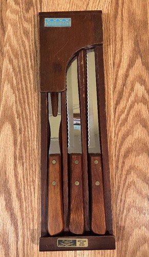 Vintage Washington Forge Forgecraft 3pc Stainless Steel Carving Set ...