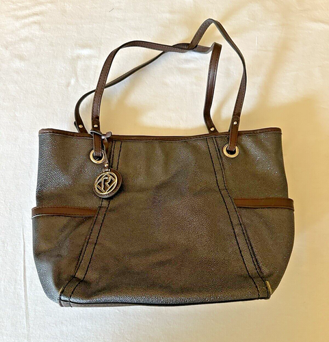 Relic Synthetic Handbag Shoulder Purse Brown & Black 13” x 10” x 5" | eBay