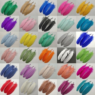 Wholesale 33 Colours 25-100 pcs 15-20 CM/6-8 Inches Natural hard Goose ...