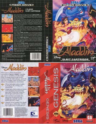 - Disney Aladdin Mega Drive PAL & NTSC Box Art Case Cover Only | eBay
