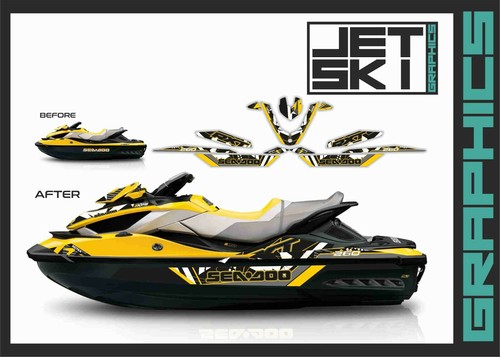 SEADOO RXT RXTX IS AS RS 255 260 300 for 2009-2017 graphics decals set ...