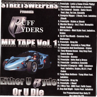 DJ KAYSLAY RUFF RYDERS MIXTAPE EITHER YOU RYDIN OR YOU DYIN RARE CD | eBay