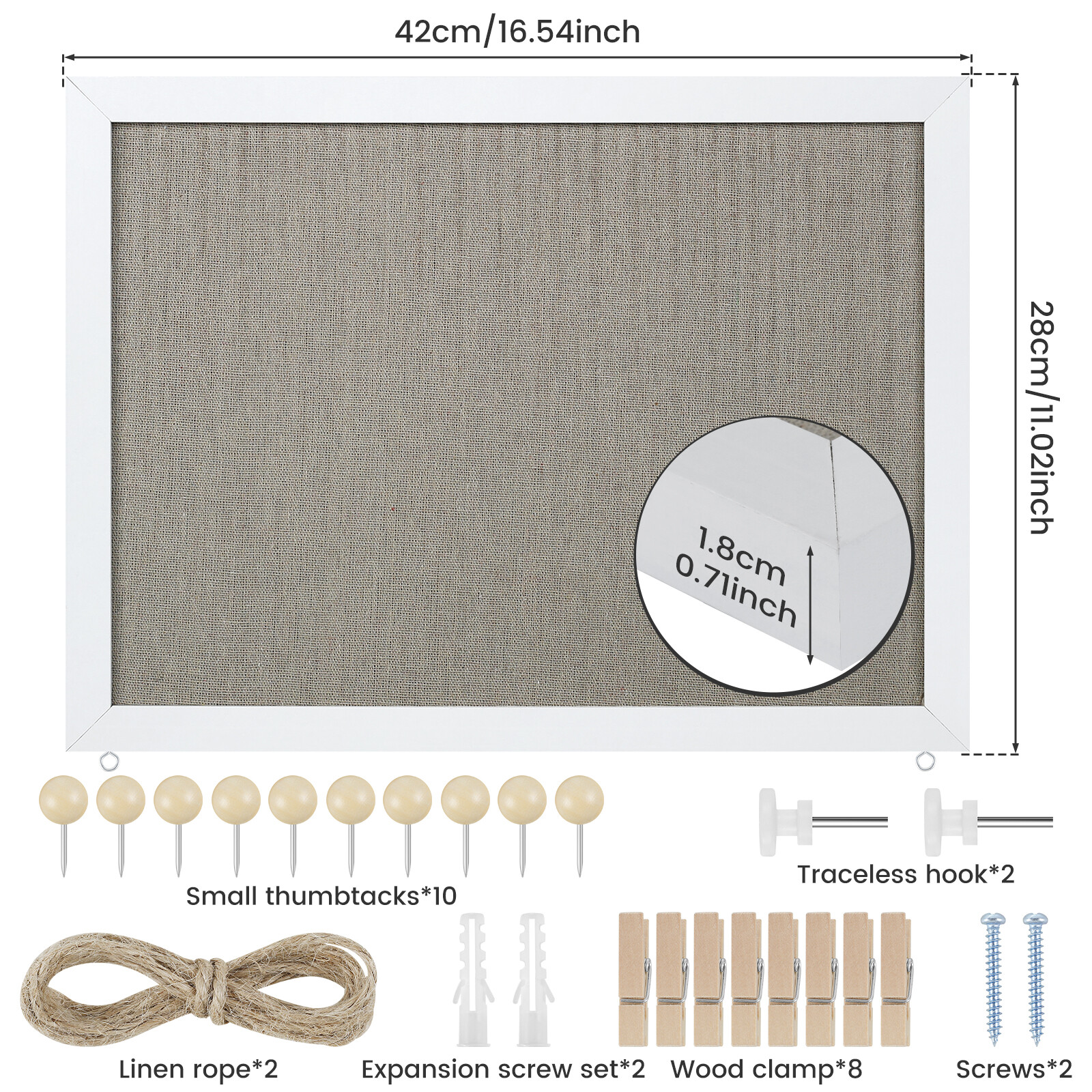 Cork Board Set Reusable Sturdy Pin Board Retro Wall Bulletin Boards🐕 | eBay