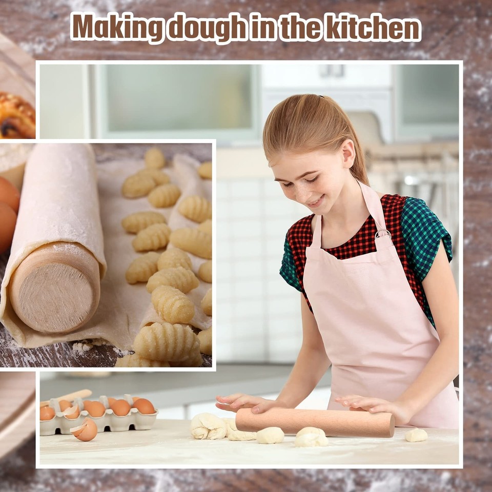 Small Wooden Rolling Pin, Dumpling Dough Roller Wooden Mini Rolling ...