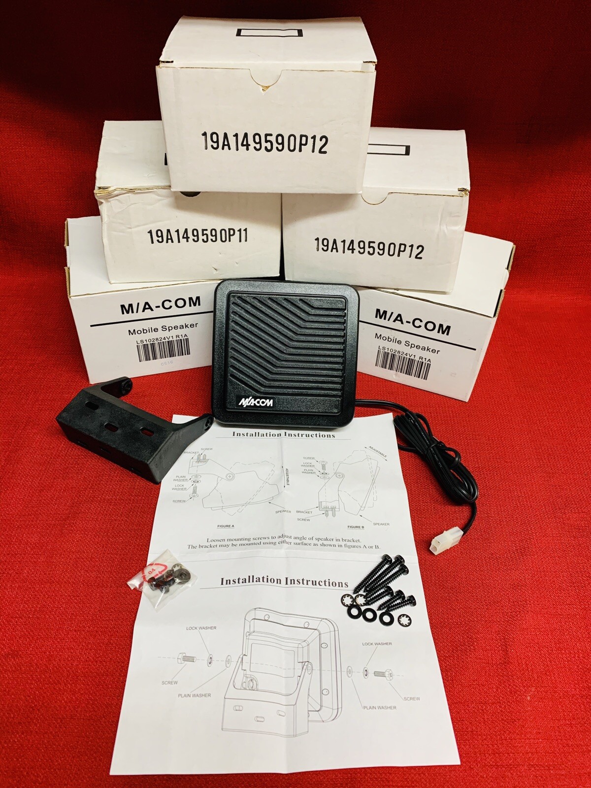 6-NEW M/A-COM MACOM M7100 GE Orion Mobile Radio Speakers LS102824V1 R1A ...