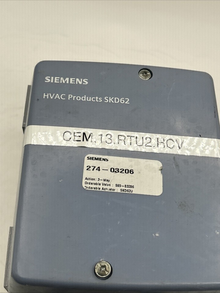 SIEMENS SKD62 Electronic Valve Actuator SKD62U 30 Days Warranty See ...