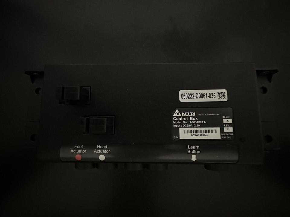 Tempurpedic Delta adjustable bed base control box ADP-T003A USED | eBay