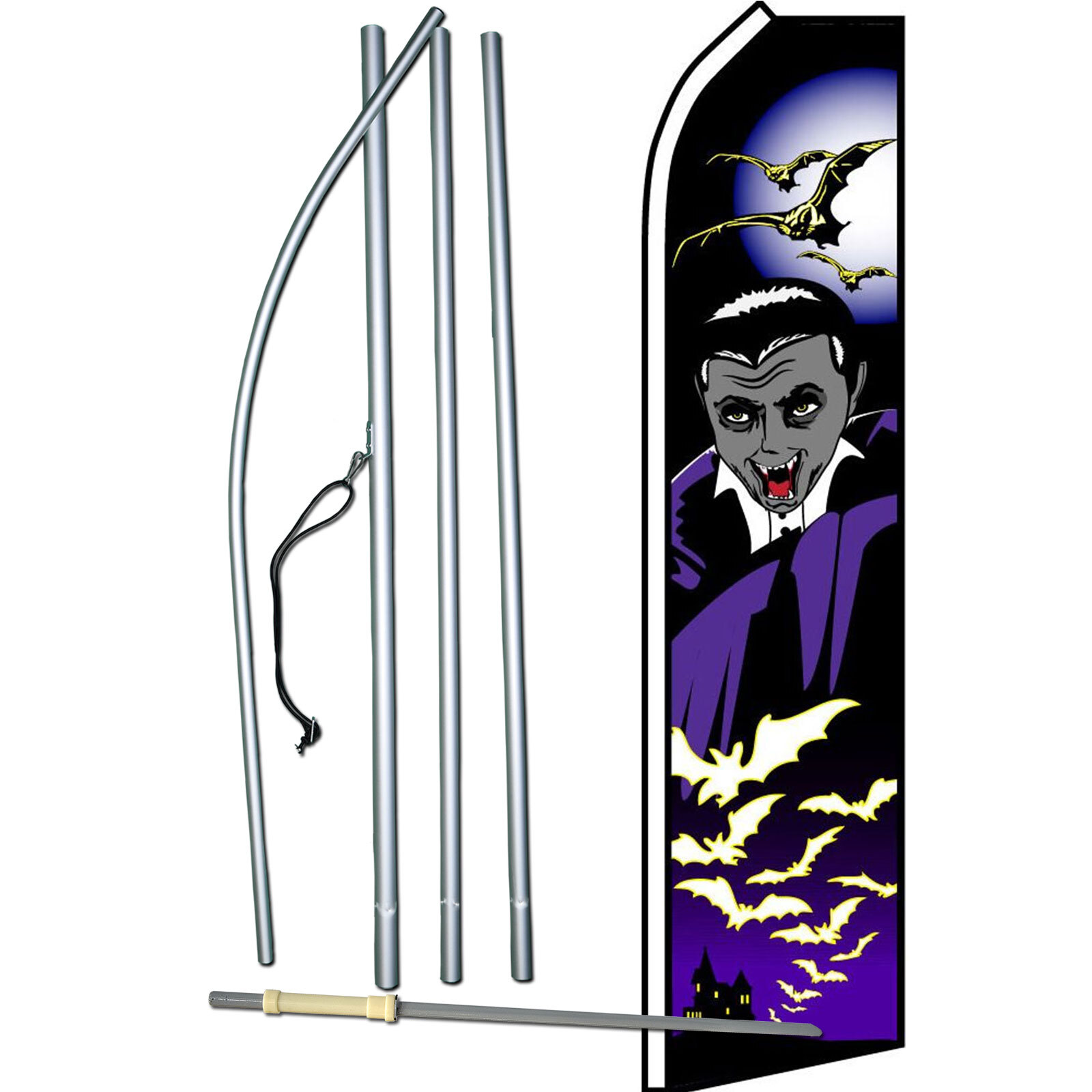 Vampire Halloween Bats Complete Swooper Flag Bundle | eBay