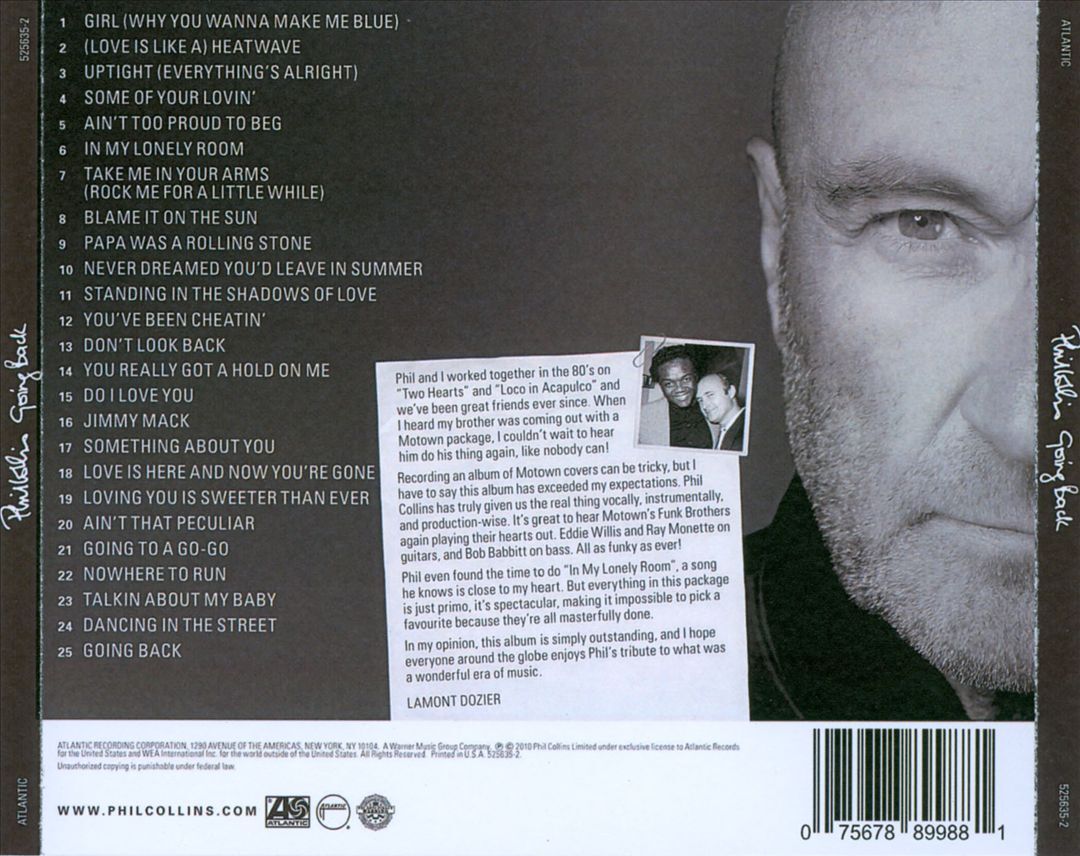 PHIL COLLINS GOING BACK [BONUS TRACKS] NEW CD 75678899881| eBay