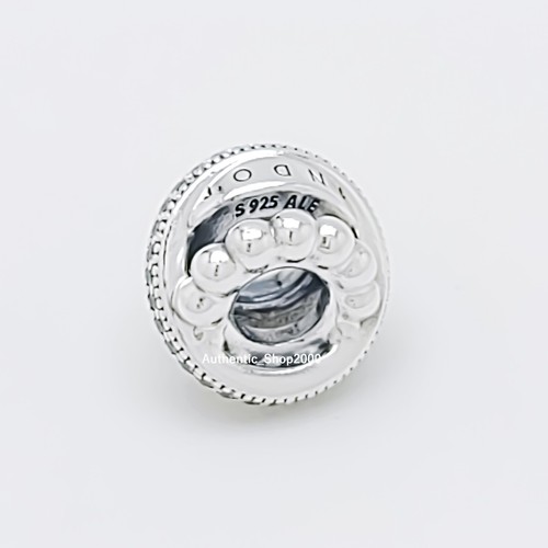 NEW 100% Authentic PANDORA 925 Silver Logo CZ Pavé & Beads Charm ...