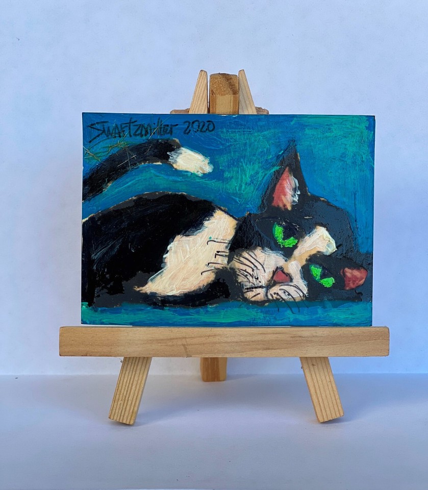 PEPSI PORTRAIT Painting COLORFUL SWARTZMILLER DNA SIGNED ART UPCYCLED ...