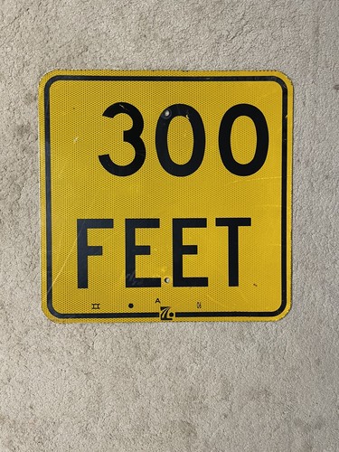 300 FEET Real Road Highway Sign | eBay
