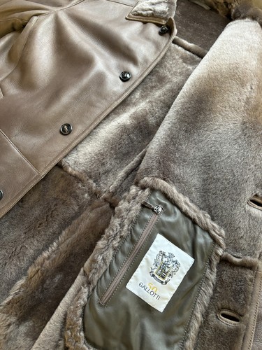 Gallotti Shearling Leather Coat Size 46 (56 EUR) | eBay