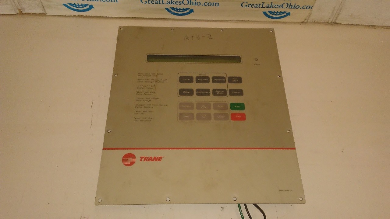 Trane Chiller Adaptive Control Panel 6400-1023-01 X13650780-06 REV H | eBay