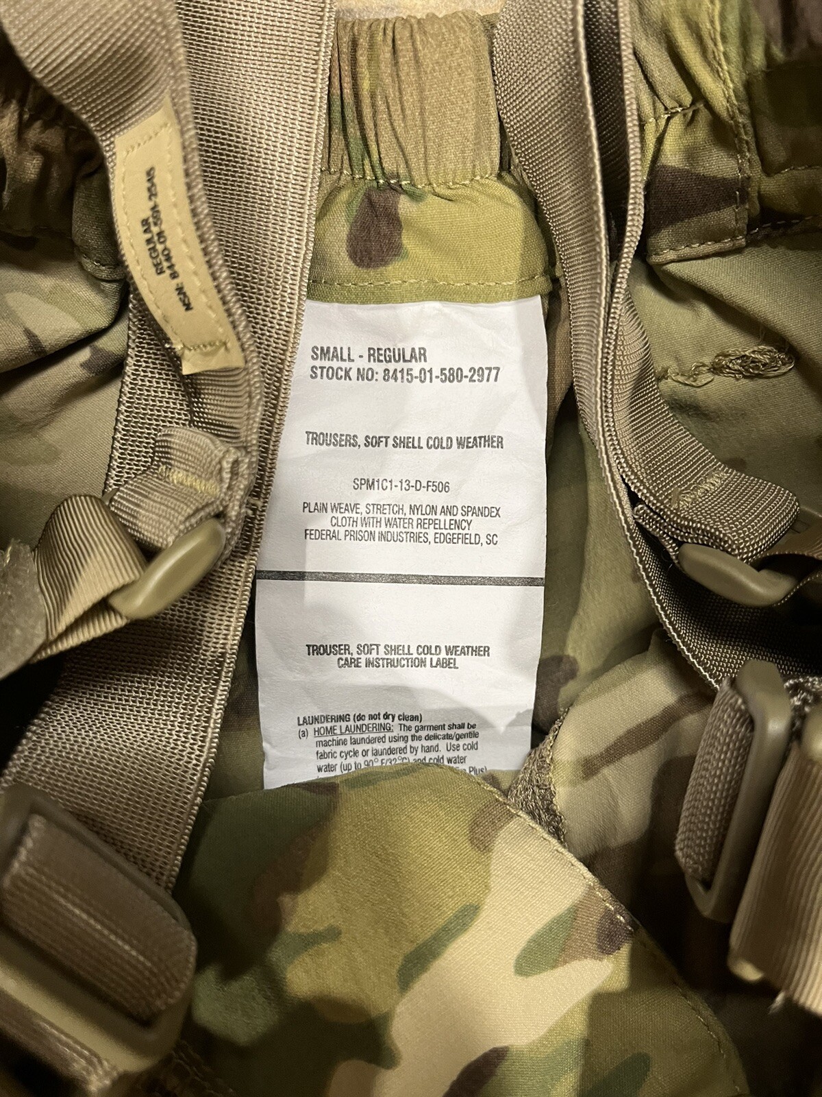 SMALL REGULAR ECWCS L5 Soft Shell Cold Weather Pants Level 5 Multicam ...