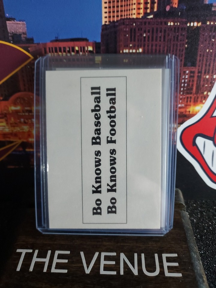 1990 Bo Jackson Promo Oddball Bo Knows Baseball & Football | eBay