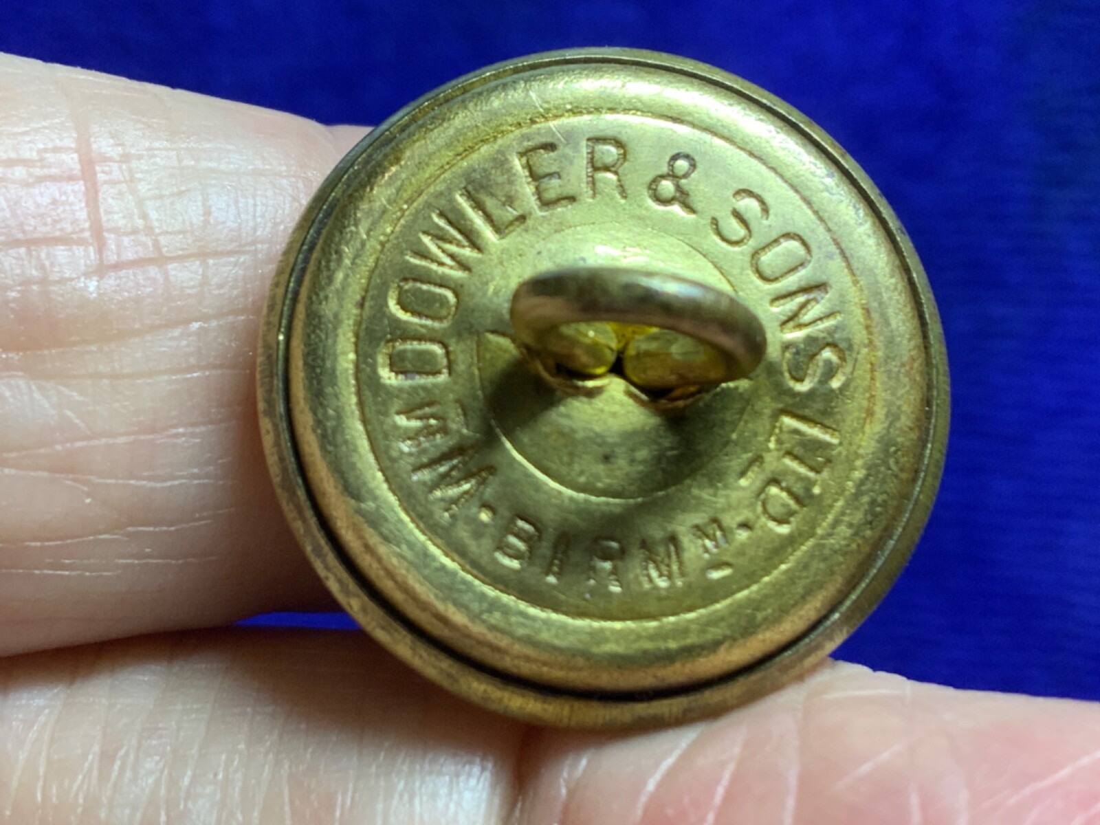 KING GEORGE V GRENADIER GUARDS KC BRASS UNIFORM BUTTON 1910-36 25mm ...