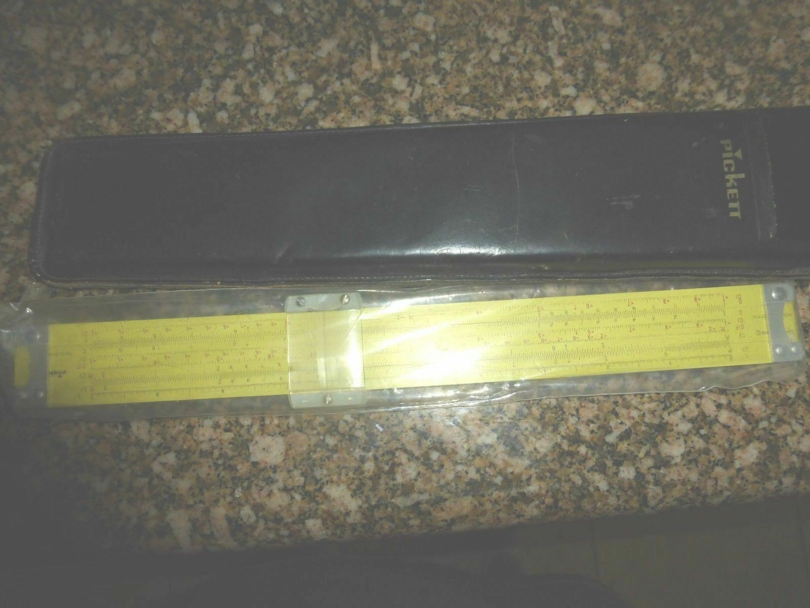 1959 Pickett, All Metal, Trig. Slide Rule - Model N 1010-ES w/ Case ...