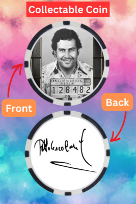 PABLO ESCOBAR - MUGSHOT - COLLECTABLE COIN - ***SIGNED/AUTO*** | eBay